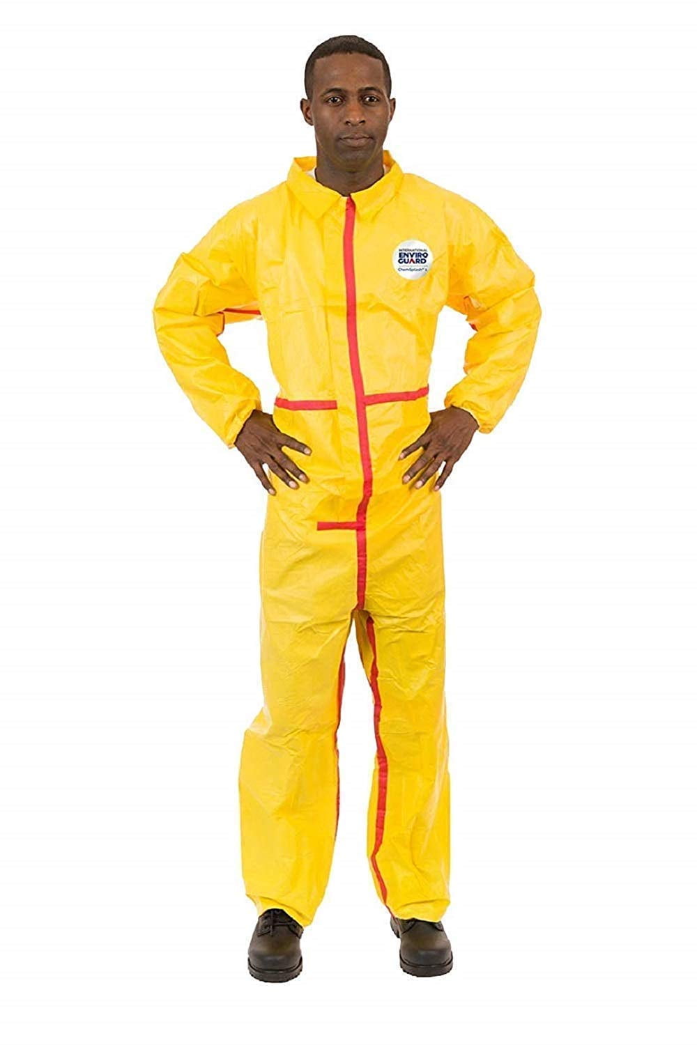 ChemSplash 1 Chemical Splash Taped Seams Protection Suit (Yellow) for ...