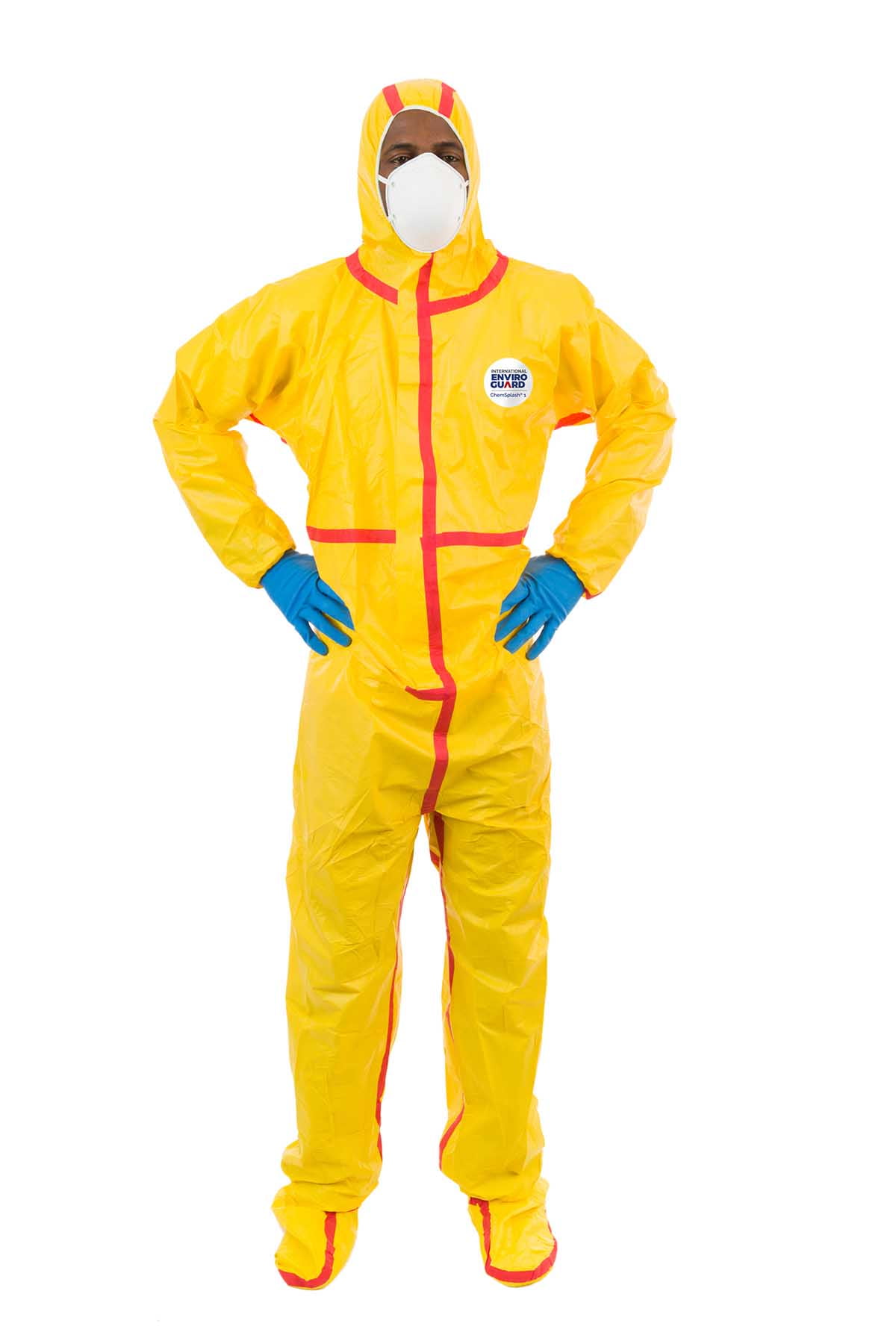 ChemSplash 1 Chemical Splash Taped Seams Protection Suit (Yellow) for ...