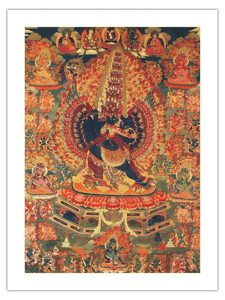 Chemchok Heruka - Mahottara Heruka - Tantric Buddhist Deity - Vintage ...