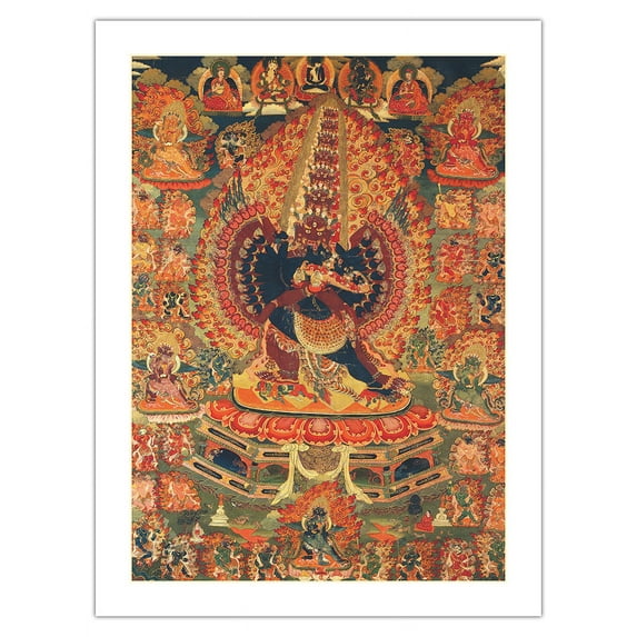 Chemchok Heruka - Mahottara Heruka - Tantric Buddhist Deity - Vintage ...