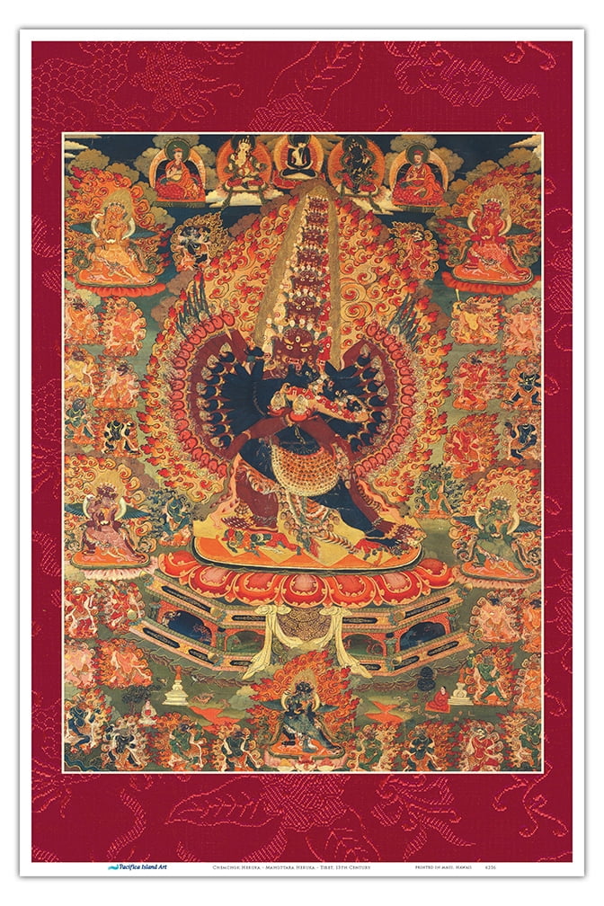 Chemchok Heruka - Mahottara Heruka - Tantric Buddhist Deity - Vintage ...