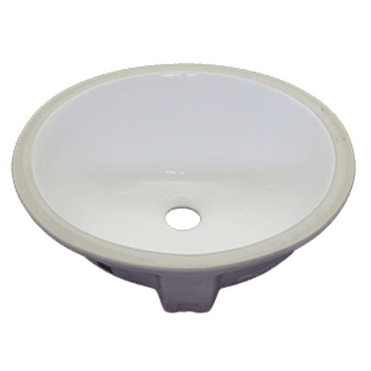 Chemcore Industries CH1330 Orbit Porcelain Oval Undermount Vanity Sink ...