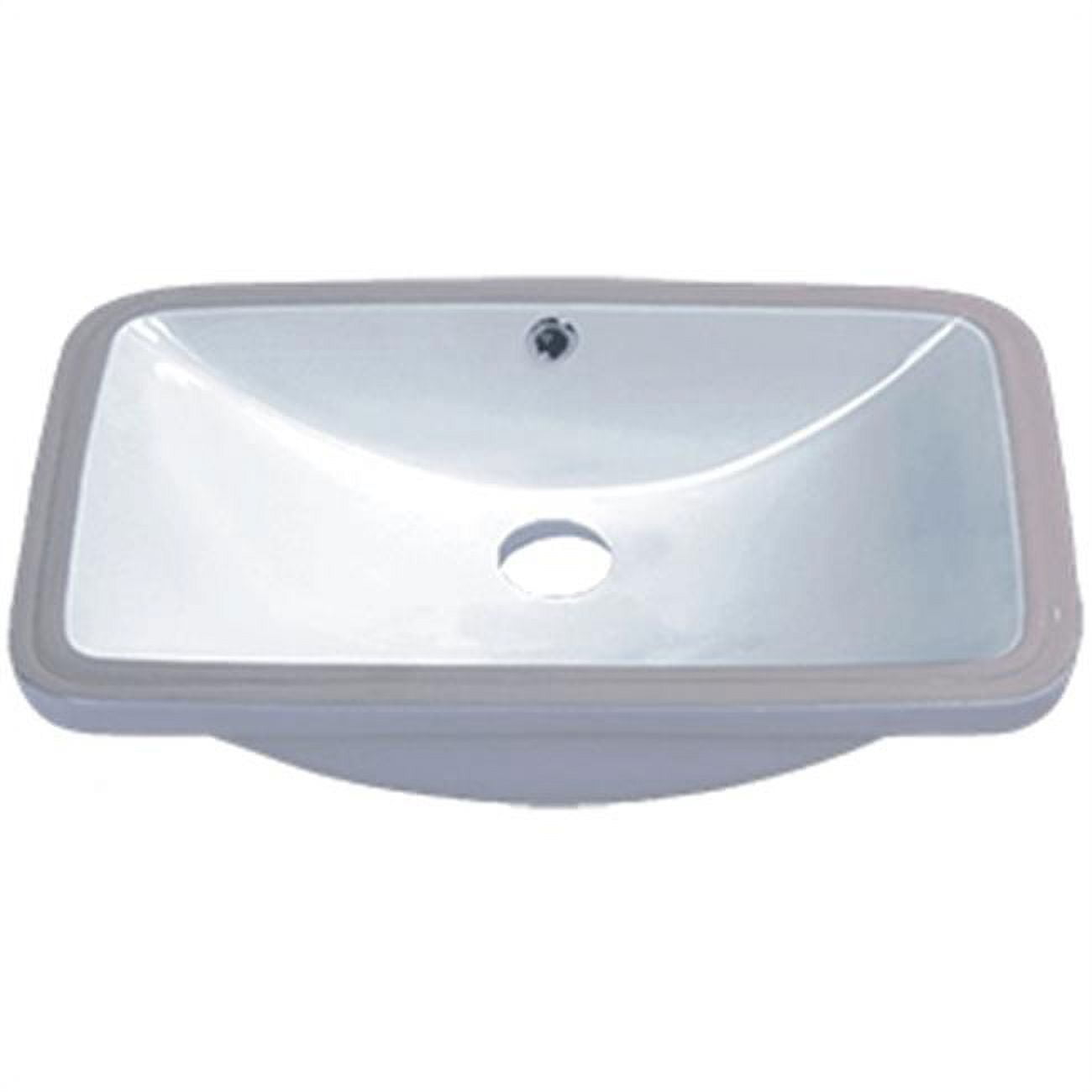 Chemcore Industries CH433 Trough Porcelain Rectangular Undermount ...