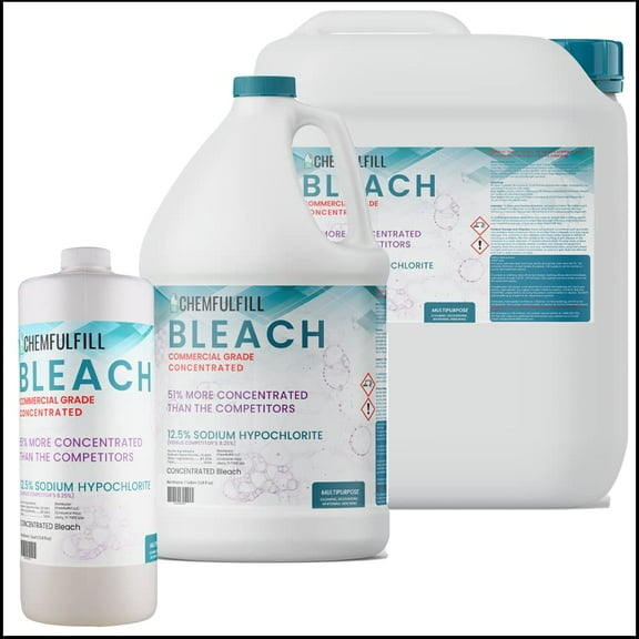 Pure Bright Liquid Bleach, 1 Gallon Jug, Laundry Disinfectant and Stain ...