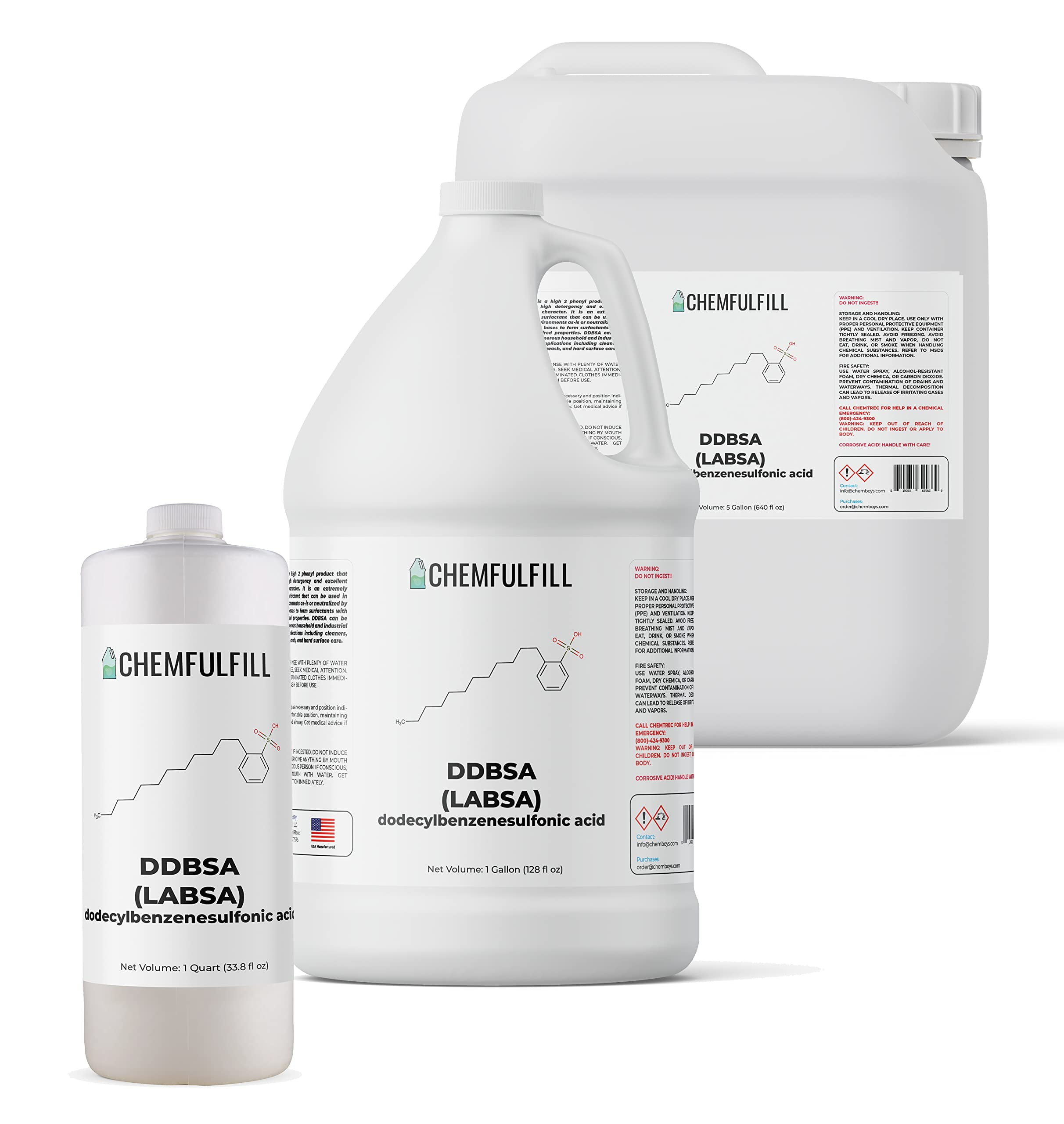 Chemfulfill DDBSA - Dodecylbenzenesulfonic Acid (LABSA / DDBSA 96% ...