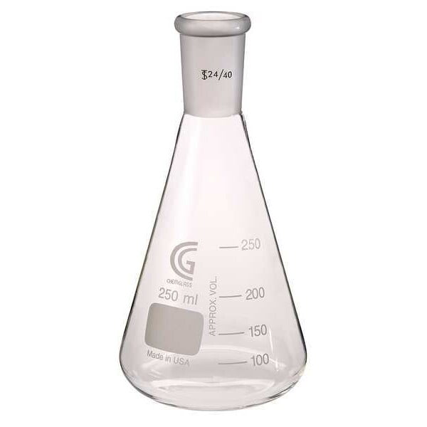 Chemglass Erlenmeyer Flask,125mL CG-1542-03 - Walmart.com