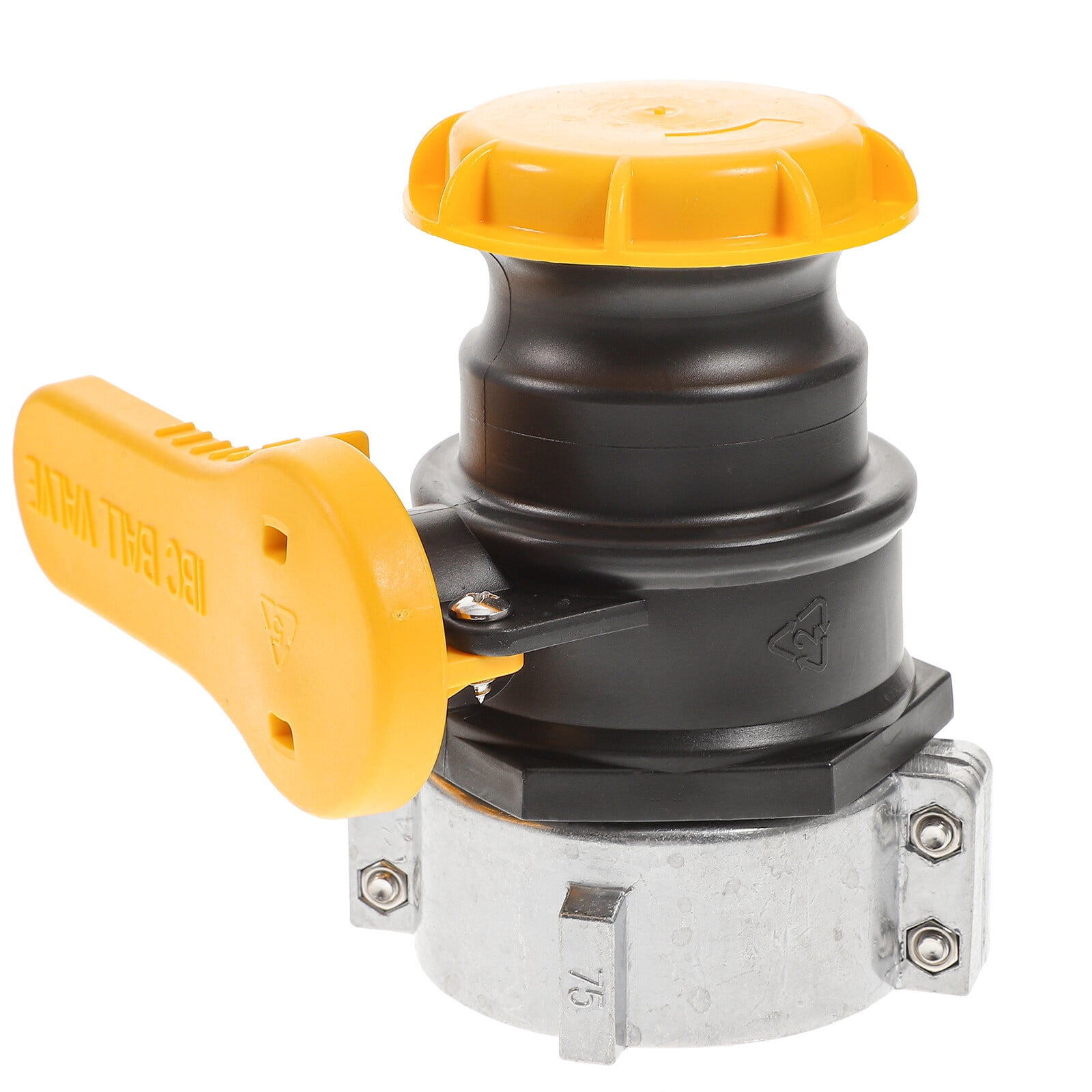 IBC Tote Tank Adapter with Ball Valves for Garden Hose Use on Plastic ...