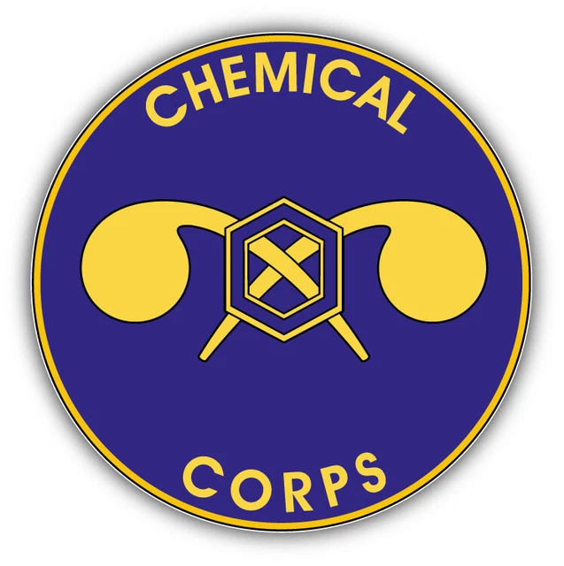 Chemical Corps Plaque Sticker Phone Decal Water Bottle Stickers Car ...