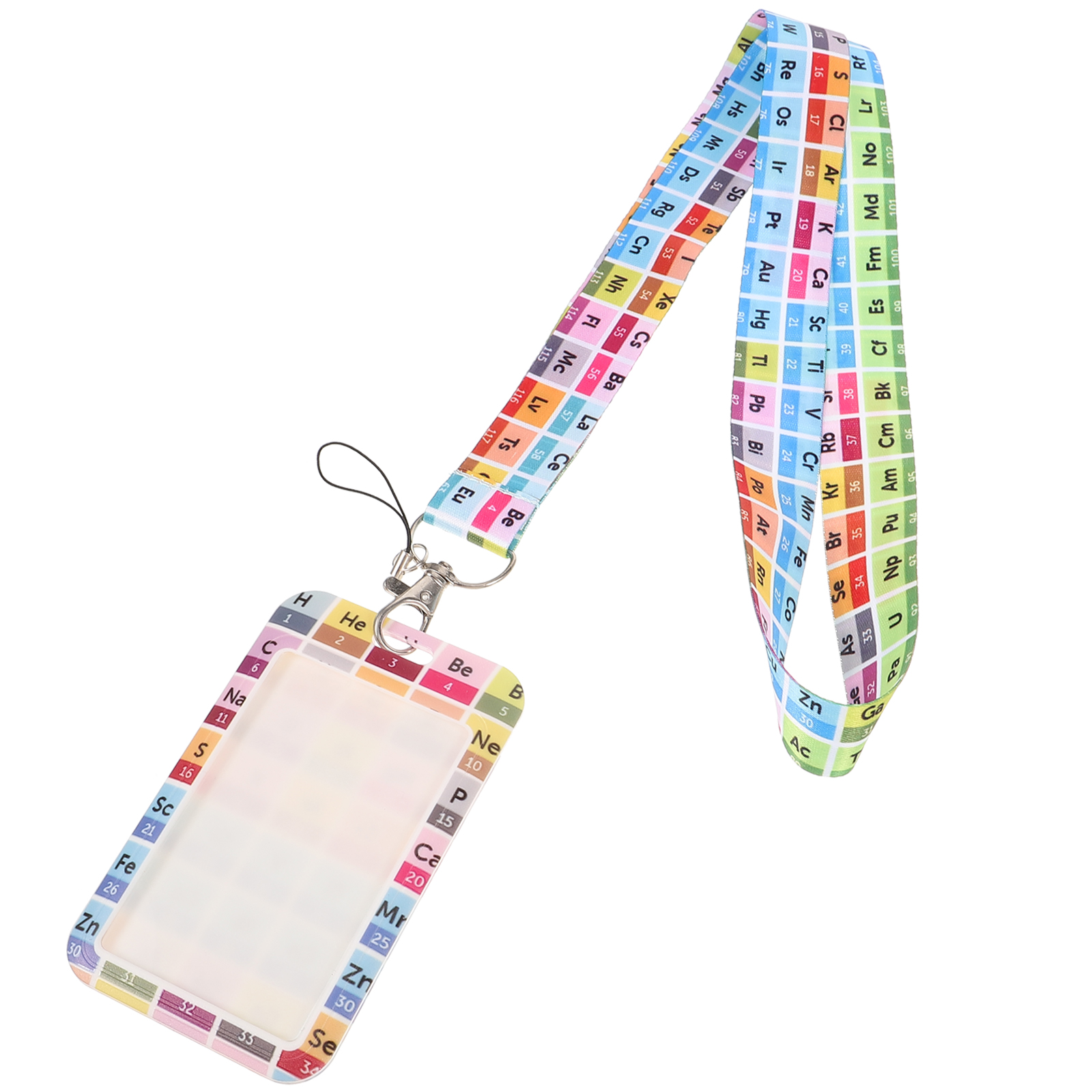 Chemical Element Pattern Tag Sleeve Name Tag Holder ID Holder with ...