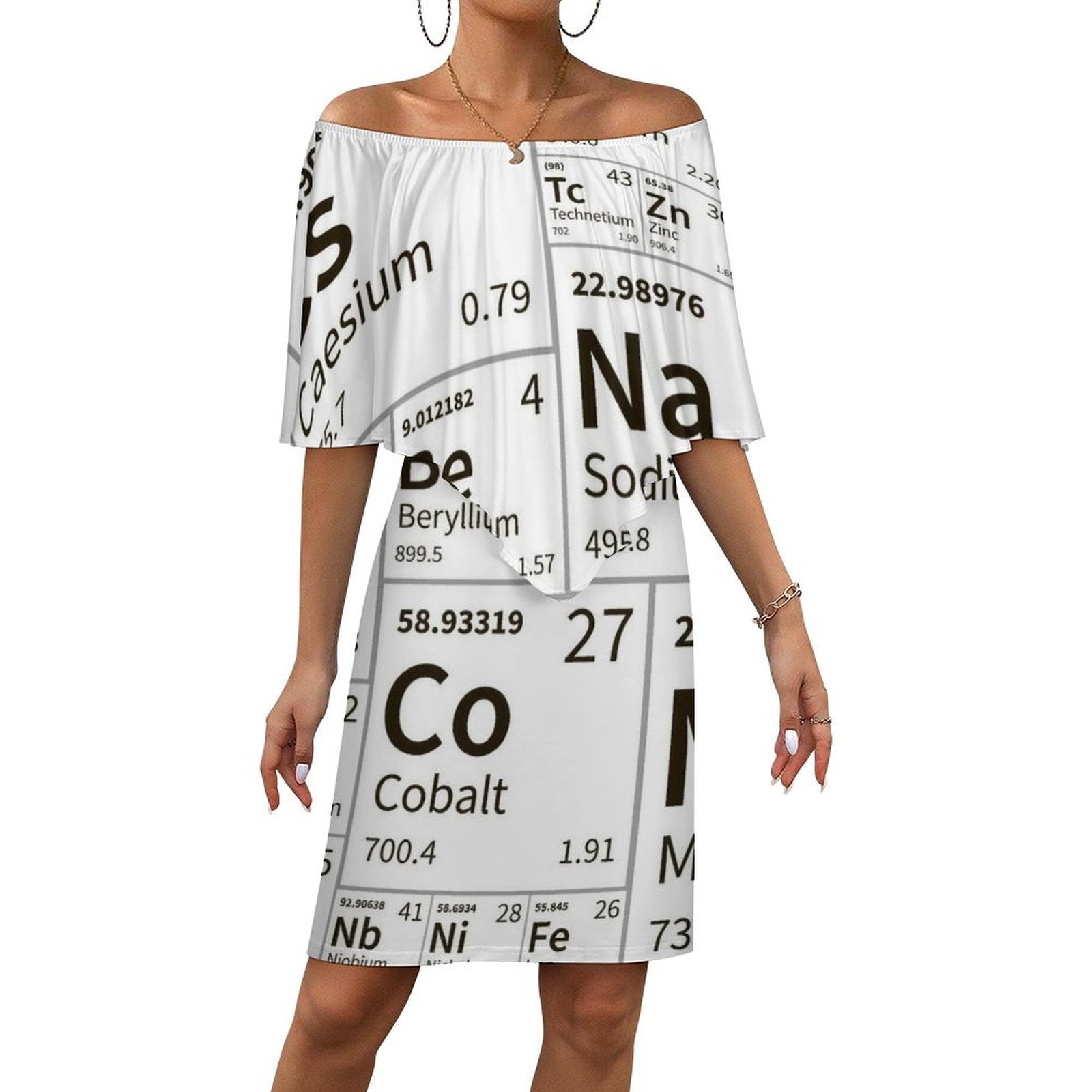 Chemical Elements Women's Off The Shoulder Ruffles Summer Wedding Guest ...