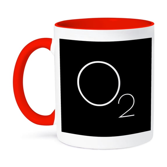 Chemical Formula O2 Of Oxygen Or Vital Air. White Letters On Black ...