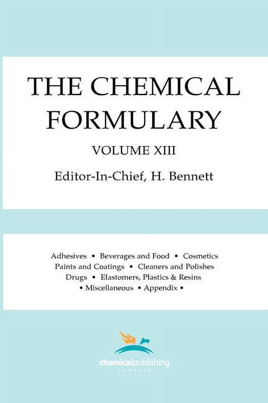 The Chemical Formulary, Volume 13 (Paperback) - Walmart.com