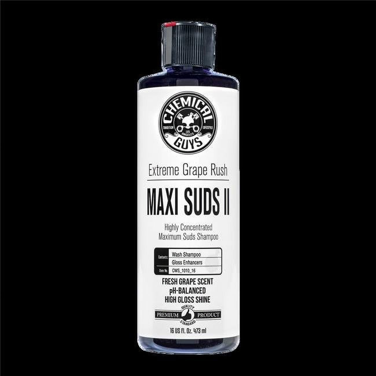 Chemical Guy CWS101016 16 oz Maxi-Suds II Super Suds Car Wash Soap ...