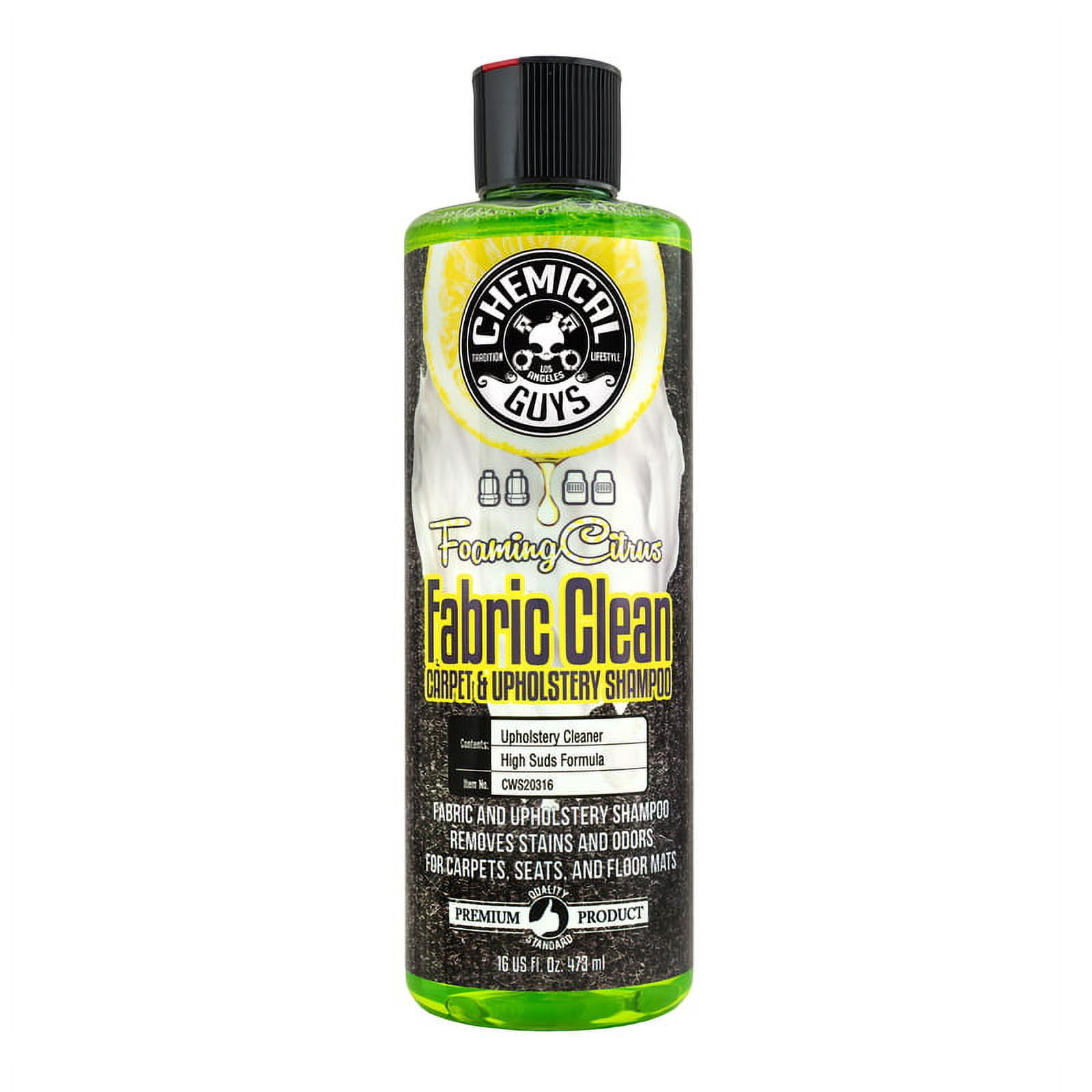 Chemical Guys 16 oz Car Detailing Cleaner, Foaming Citrus Fabric and ...