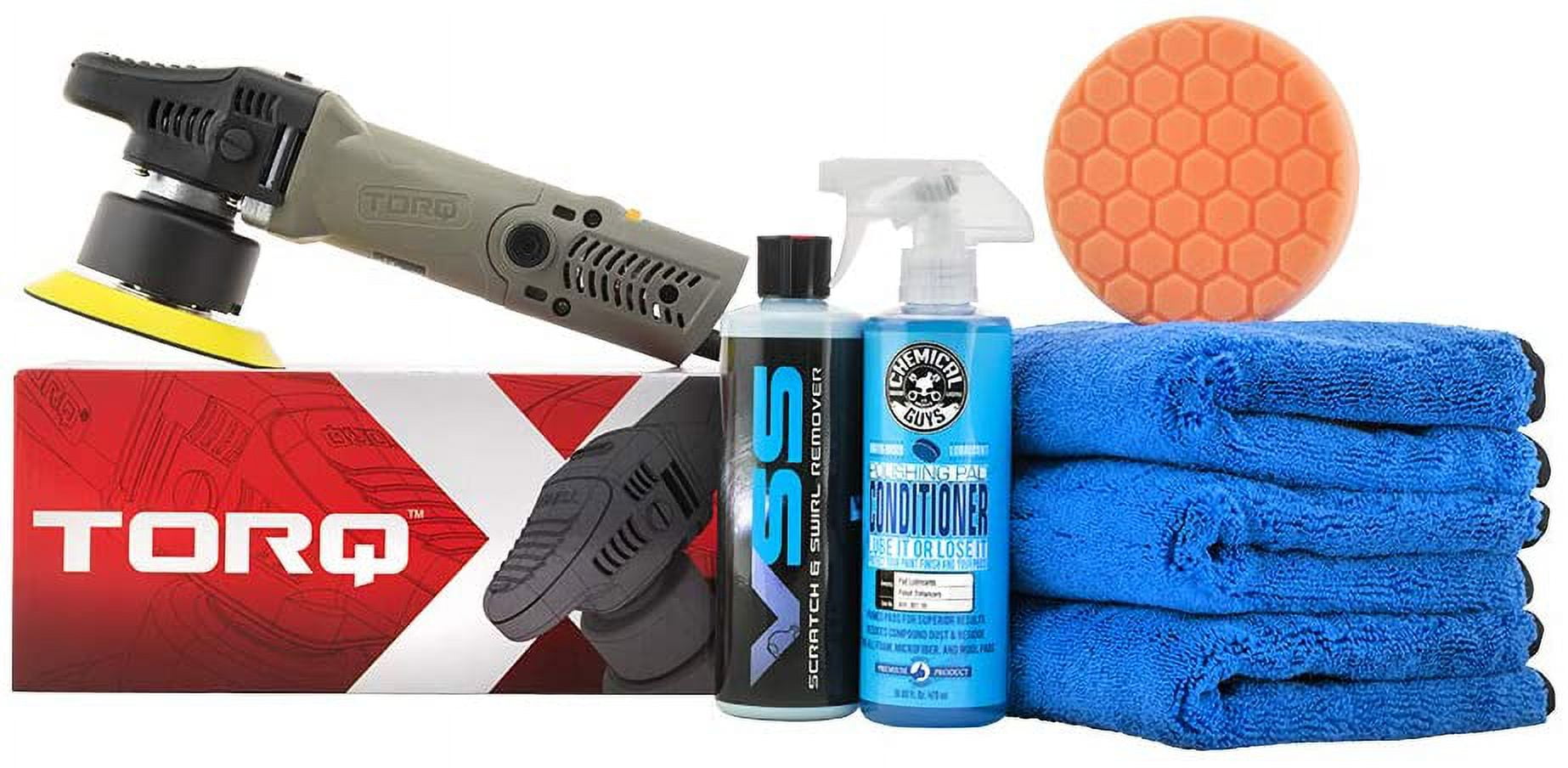 Chemical Guys BUF612 TORQX Random Orbital Polisher, One-Step Scratch ...