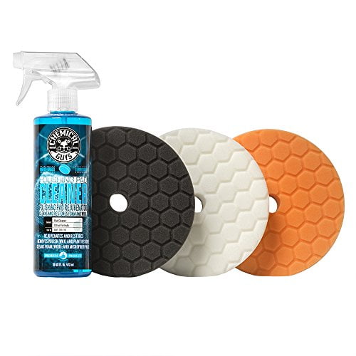 Chemical Guys BUFX703 Hex-Logic Quantum Buffing Pad Sampler Kit, 16 fl ...