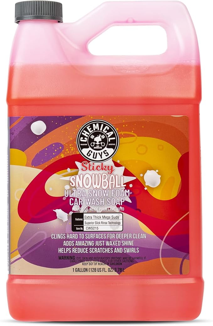 Chemical Guys CWS215 Sticky Snowball Ultra Snow Foam Car Wash Soap ...