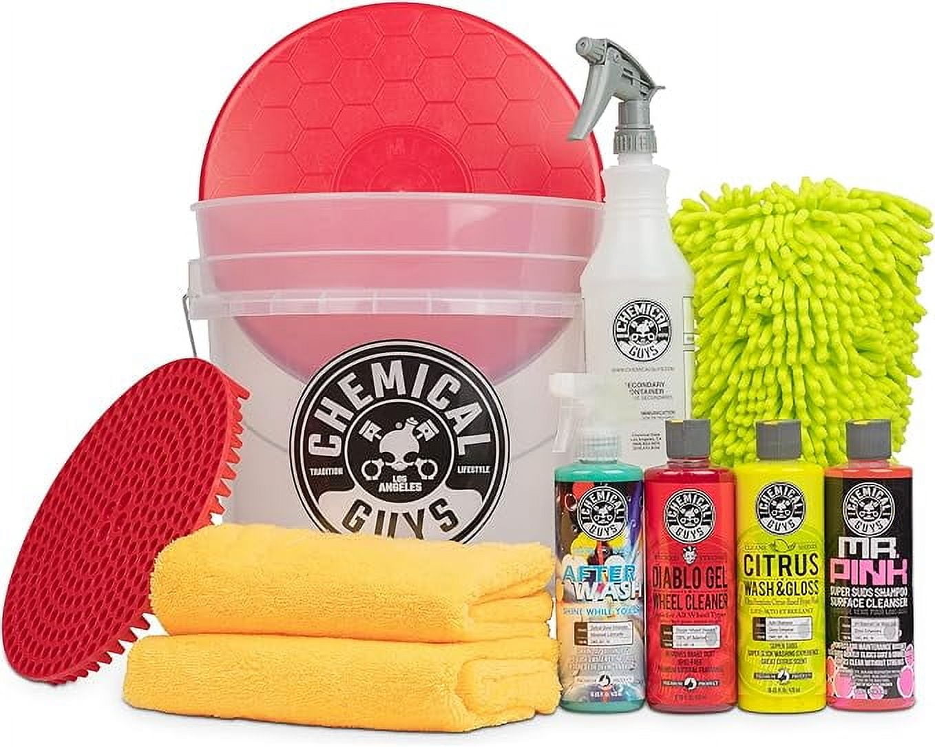 Chemical Guys HOL132 Clean & Shine Car Wash Bucket Starter Kit - Safe ...