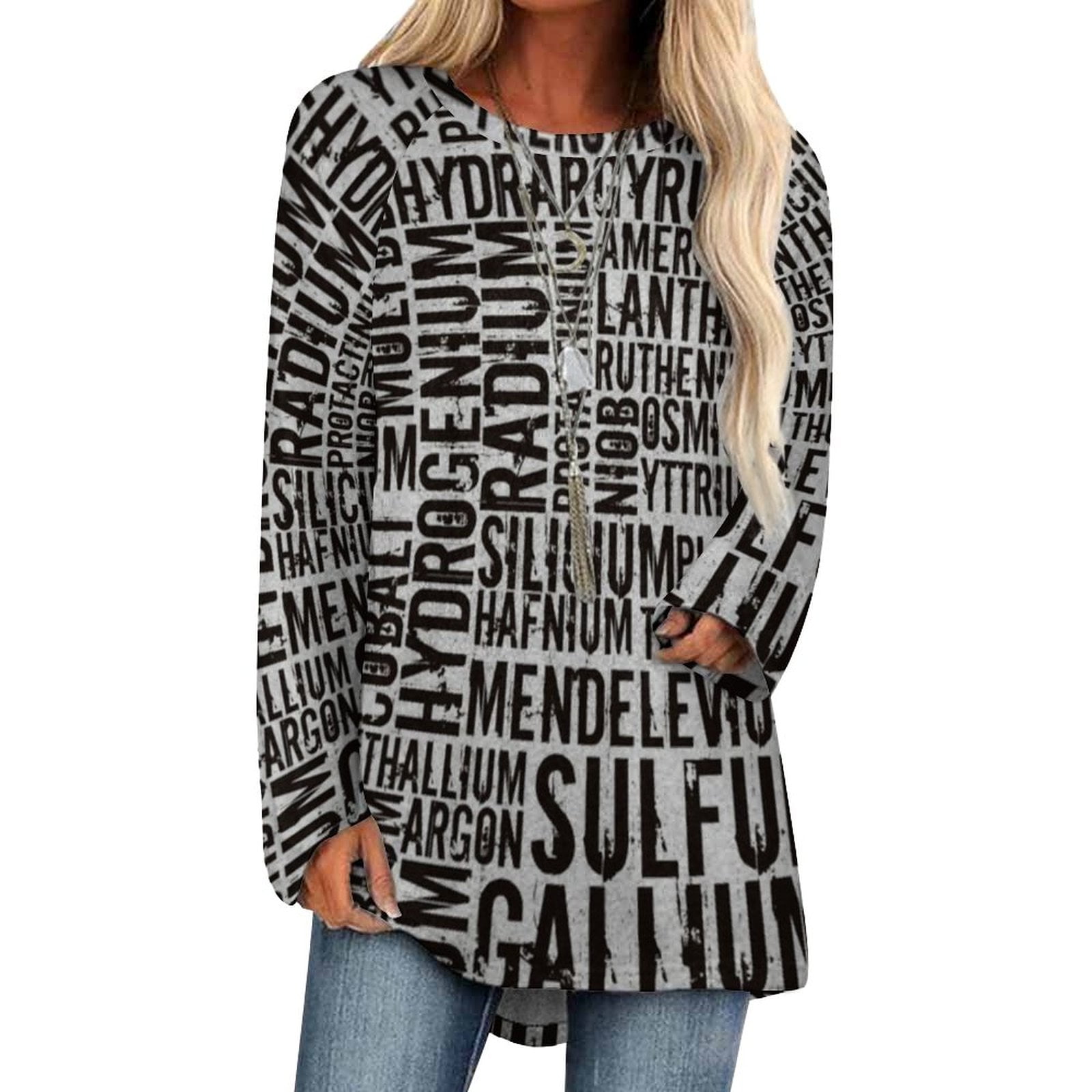 Chemical Oversized Hoodie Women Drawstring Sweatshirts Personality ...