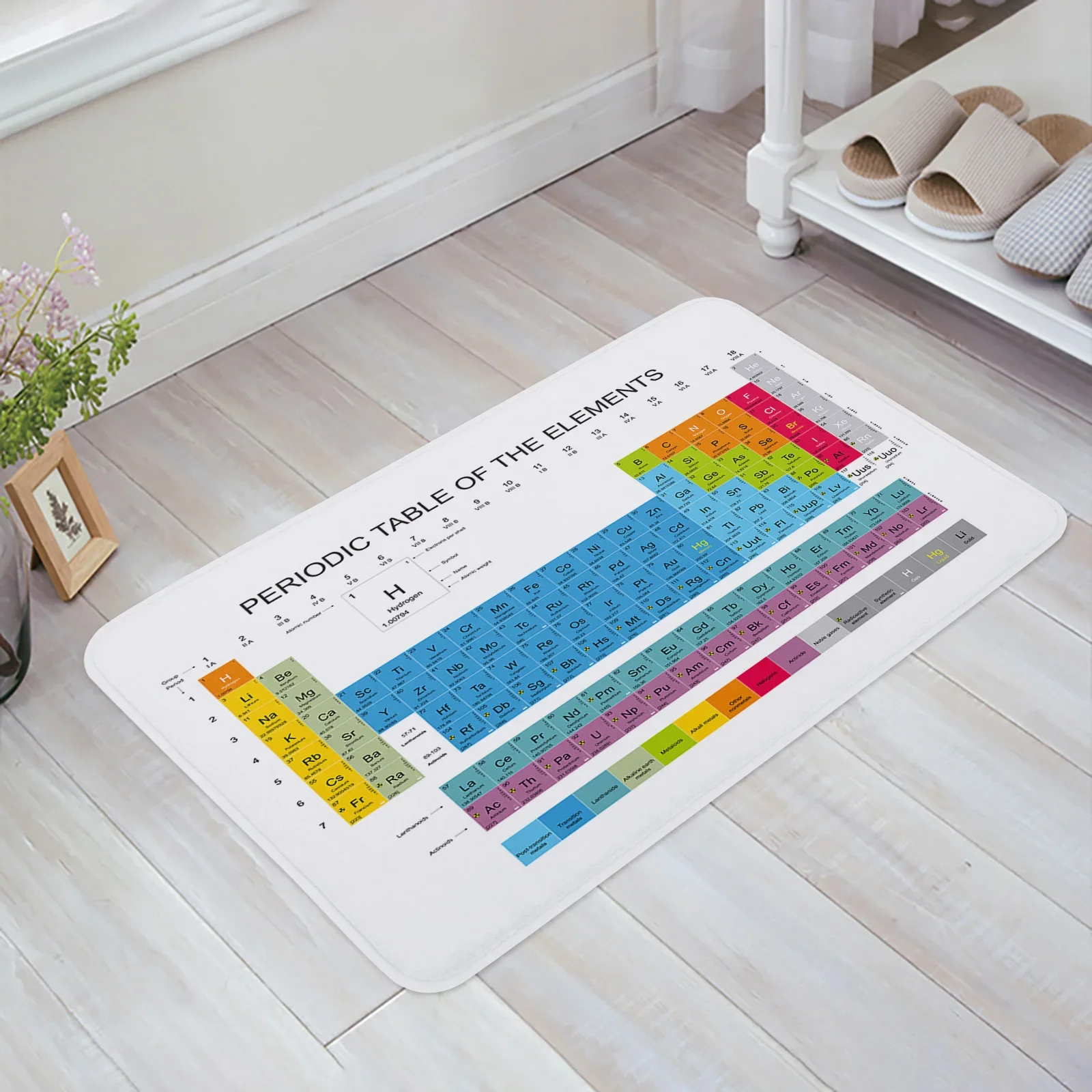 Chemical Periodic Table Of Bathroom Mat Corridor Carpet Kitchen Mat ...