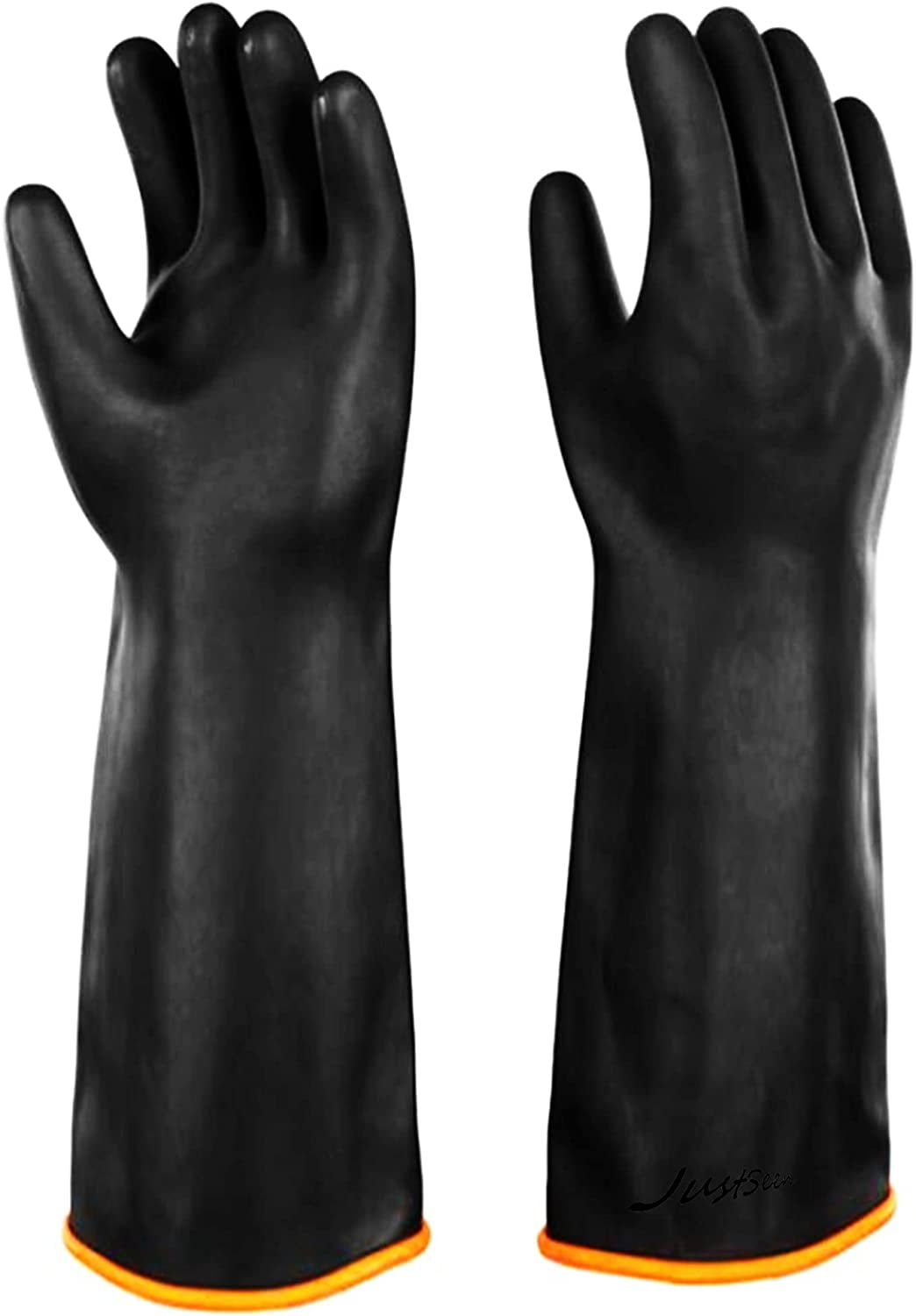 Chemical Resistant Latex Gloves,Industrial Heavy Duty Work Rubber ...