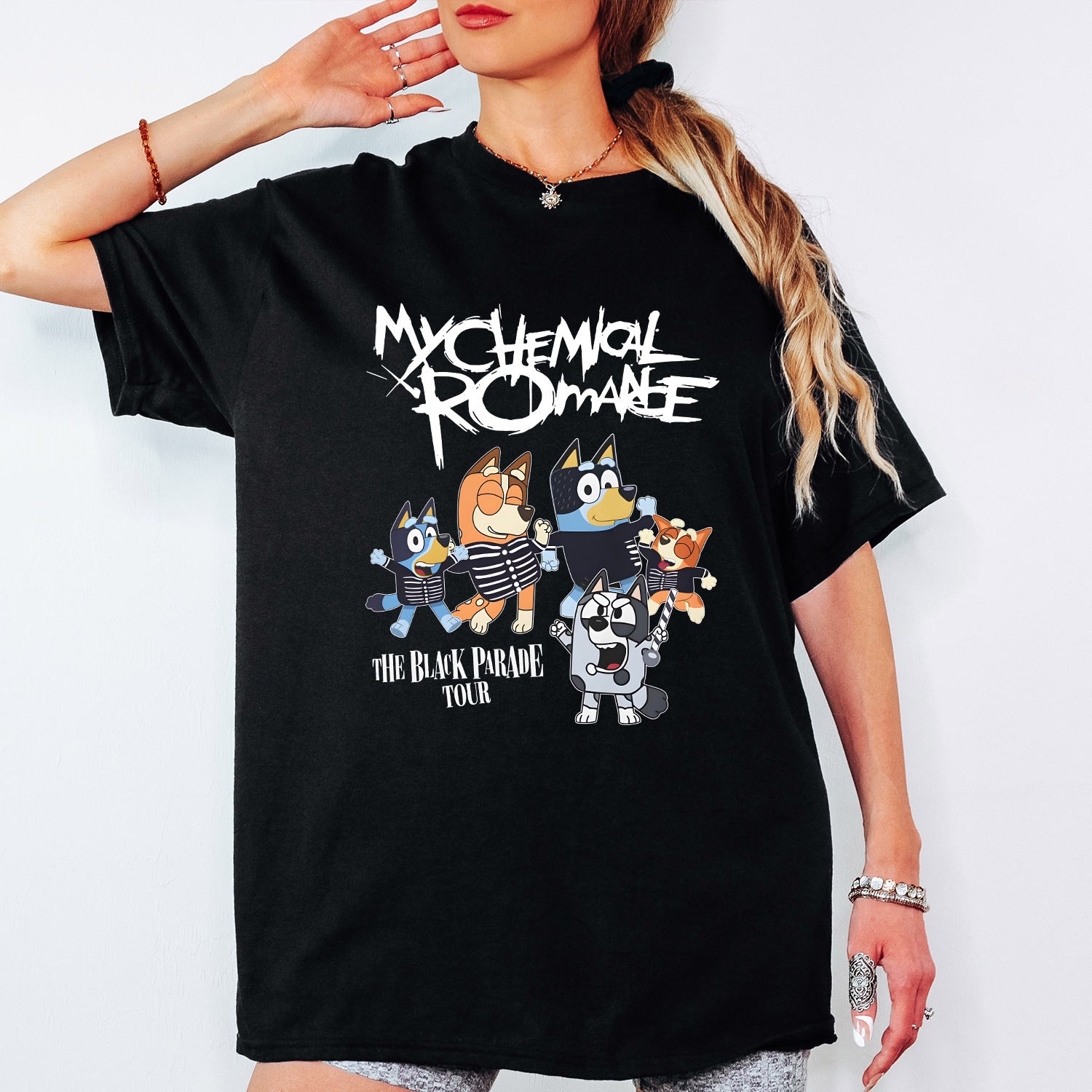 My Chemical Romance x Bluey The Black Parade Tour New T-Shirt, My ...