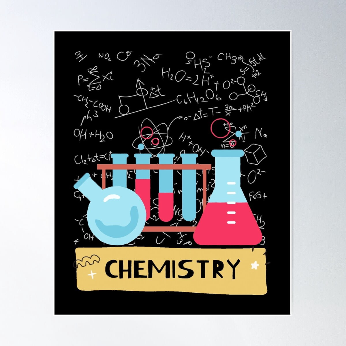 Chemical Science Educational Poster Wall Art, Modern Wall Decor For ...