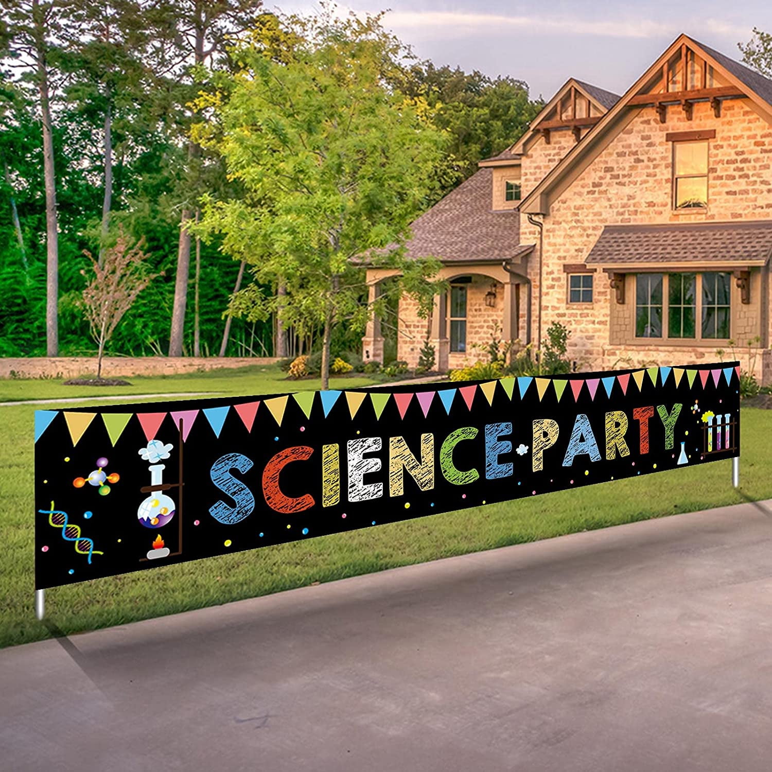 Chemical Science Theme Banner 20 X 120 inch Decor Mad Science Fun ...