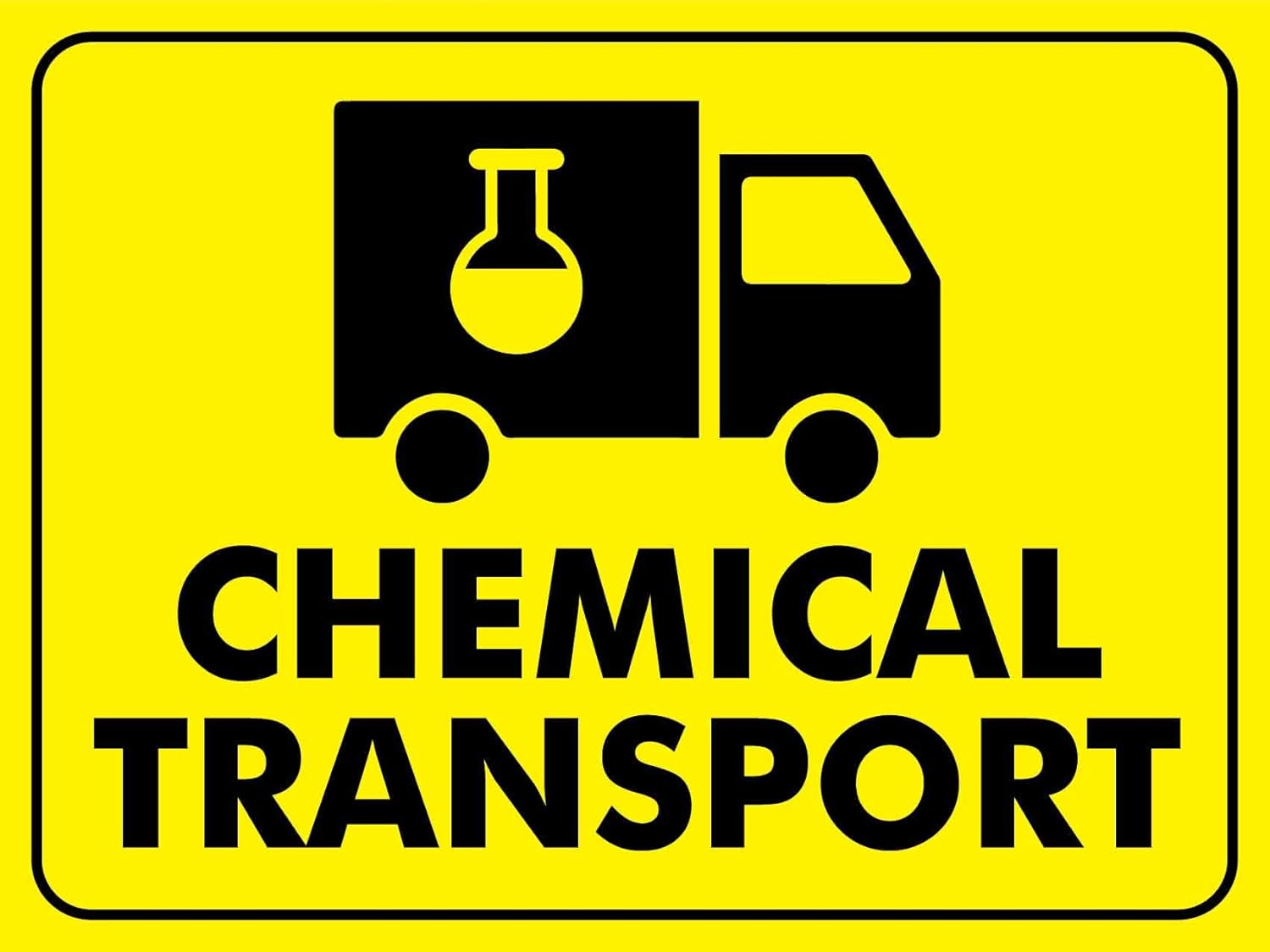 Chemical Transport Sign Warning Signage 8 X 12 Inch Metal Tin Sign ...