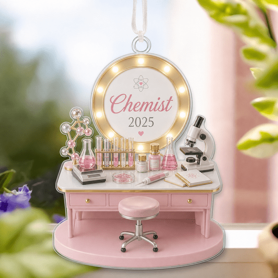 Chemist Acrylic Ornament 2025 Laboratory Gift for Science Graduate or ...