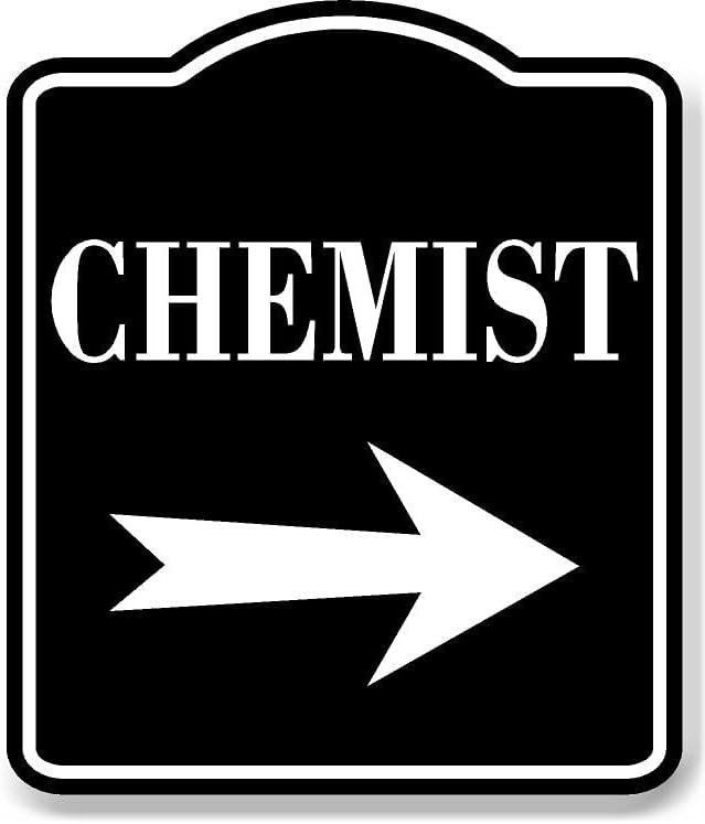 Chemist Right Arrow BLACK Aluminum Composite Sign - Walmart.com