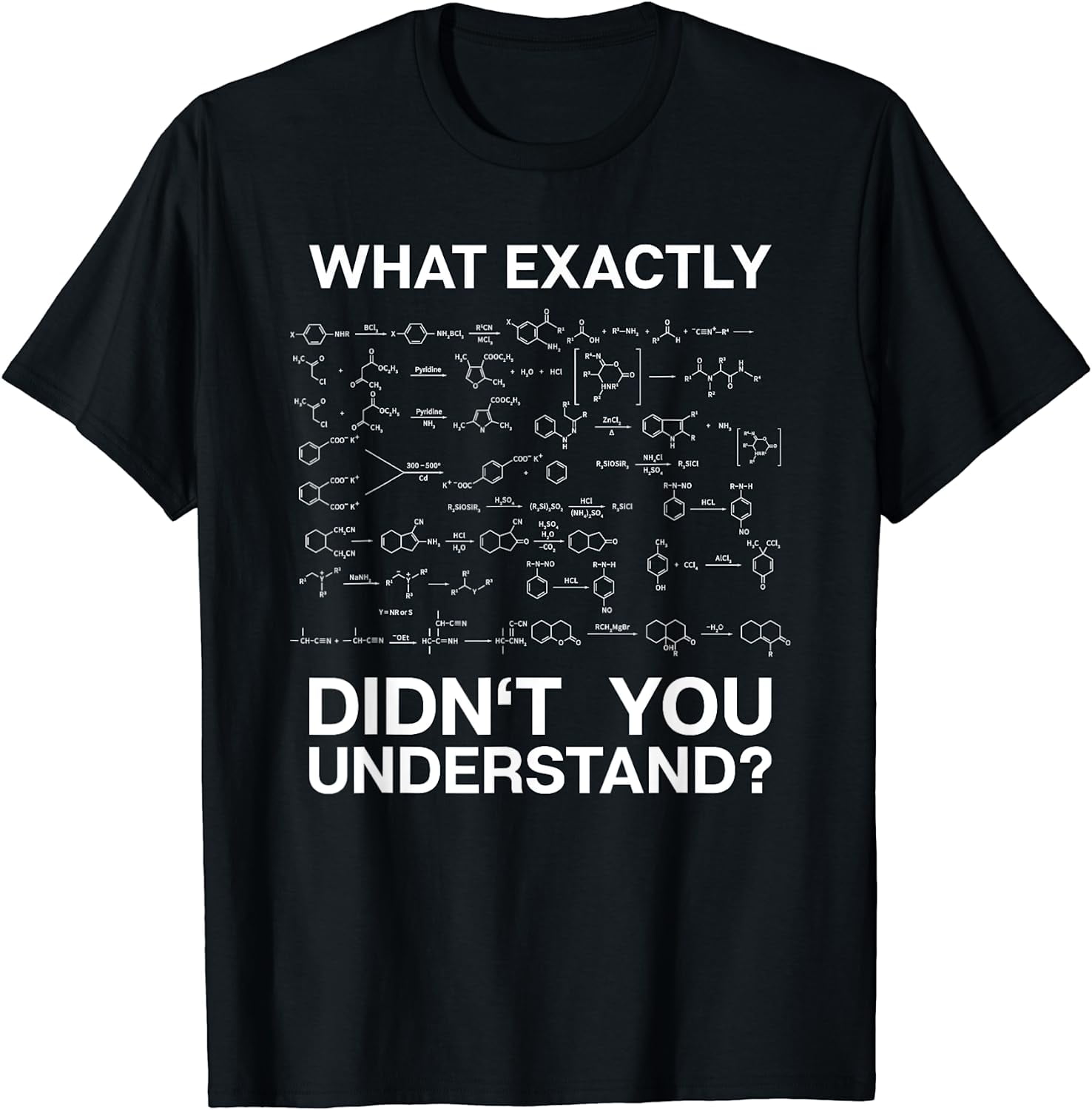 Chemist Science What Exactly Didn't You Understand Chemistry T-Shirt ...