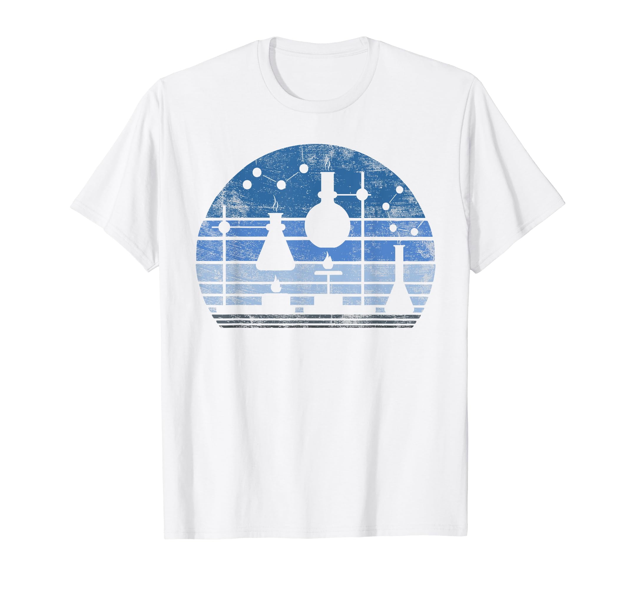 Chemist Scientist Gift Funny Retro Test Tube Flask Chemistry T-Shirt ...