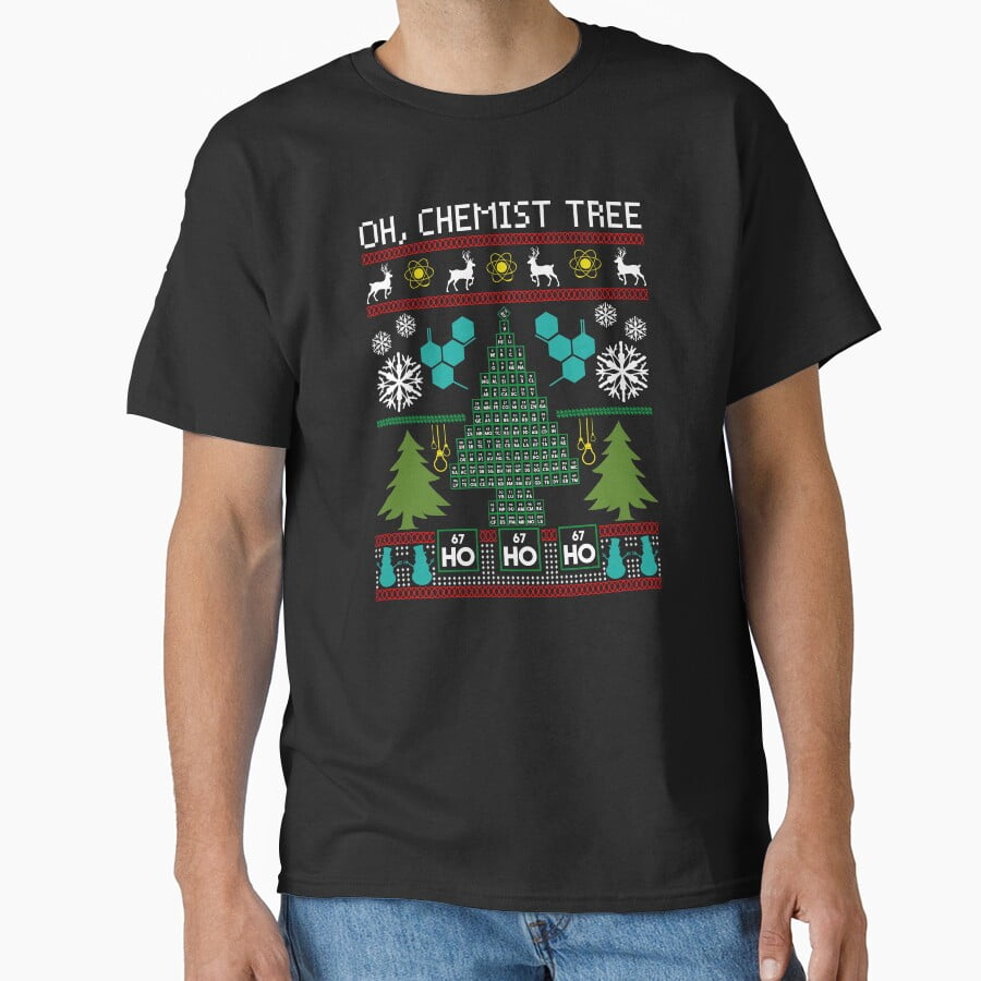 Chemist Tree Oh Chemistry Holiday Christmas Science Wordplay Unisex T ...