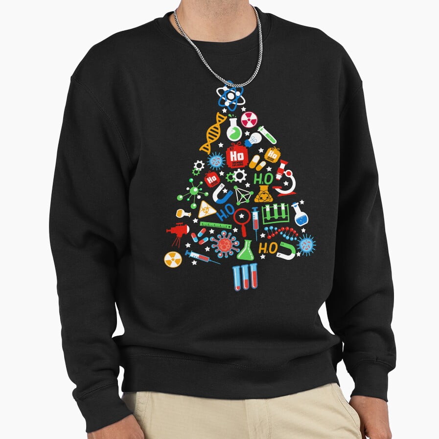 Chemist Tree Science Funny Sweater Style Funny Retro Holiday Graphic ...