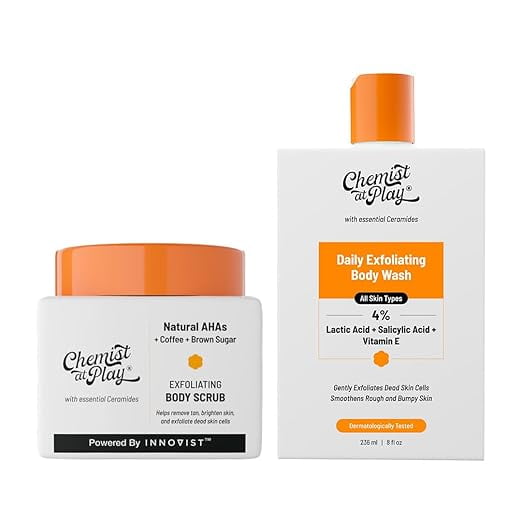 Chemist at Play Exfoliating Body Scrub For Removing Tan & Dead Skin ...