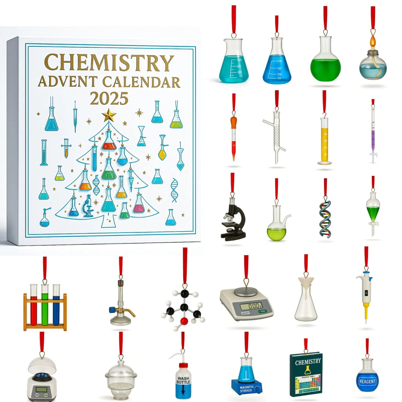 Chemistry Advent Calendar 2025 Christmas 24 Days Countdown Calendars ...