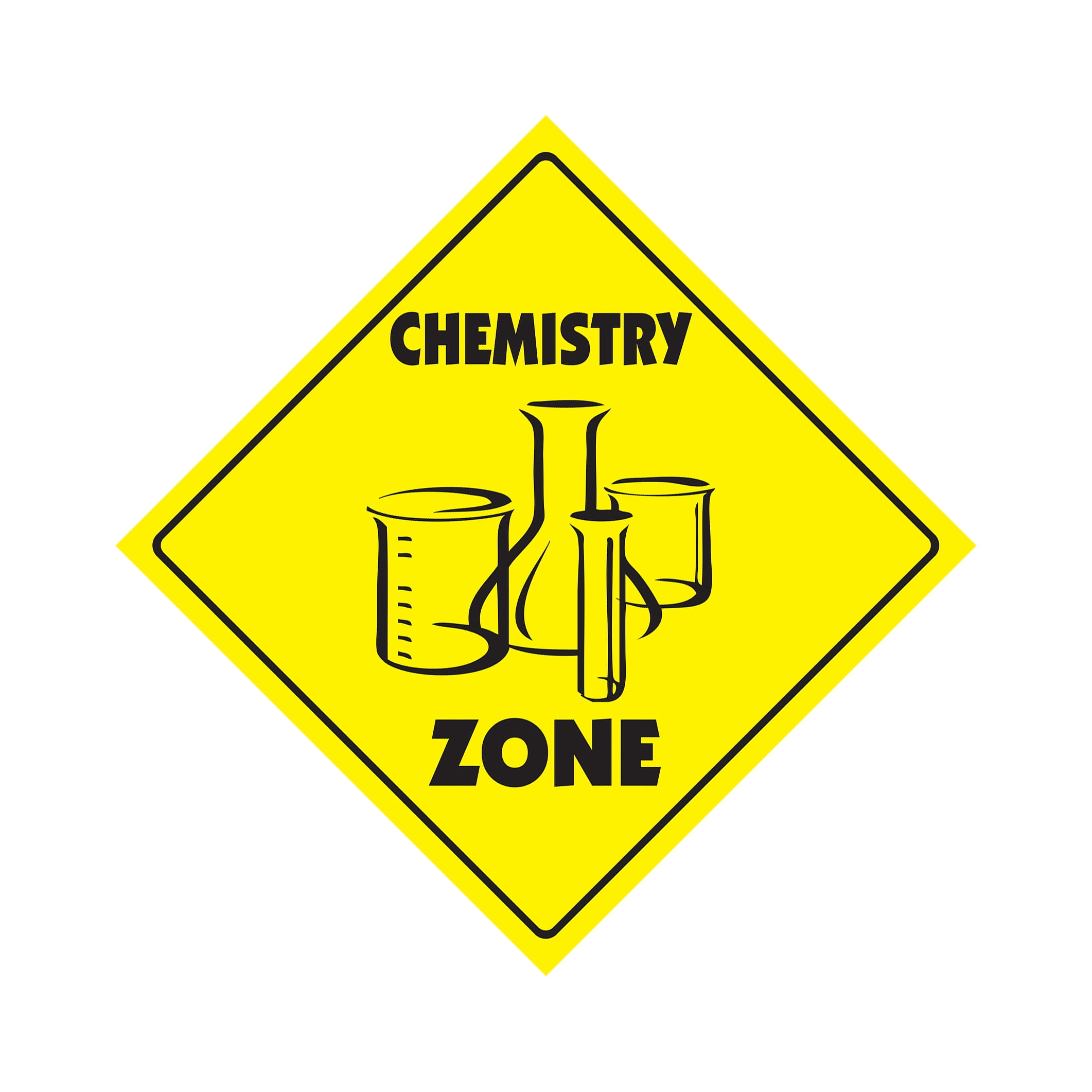 Chemistry Crossing Sign Zone Xing | Indoor/Outdoor | 20" Tall periodic ...