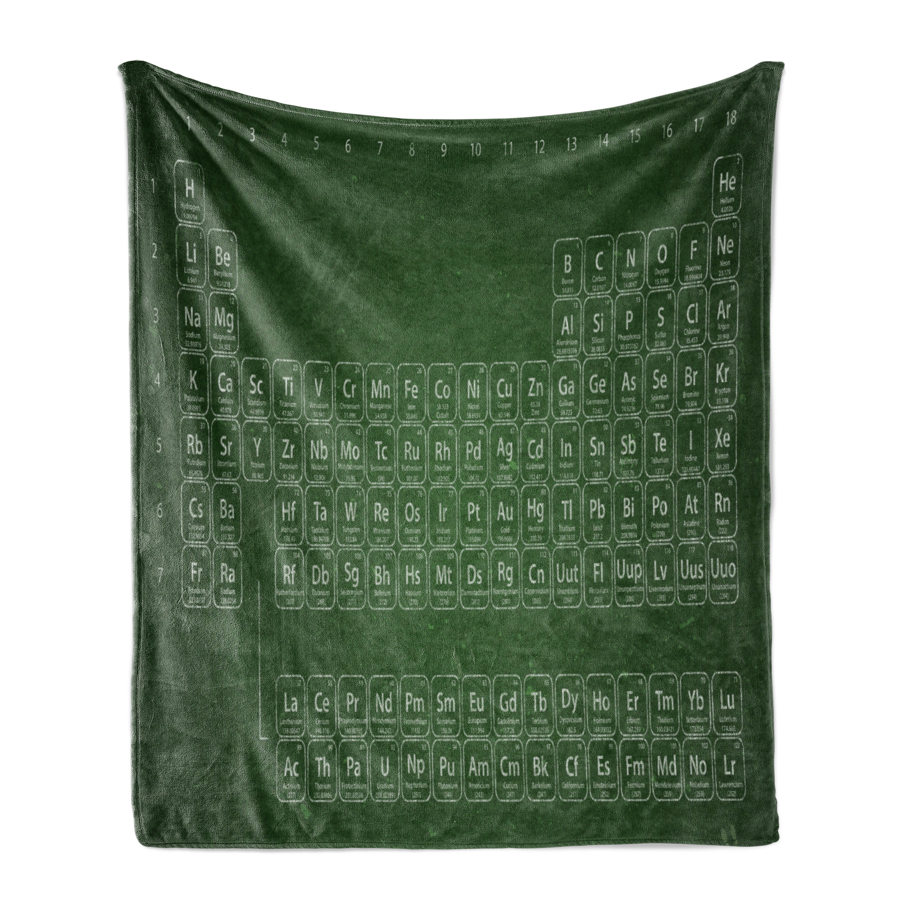 Chemistry Elements Soft Flannel Fleece Blanket, Periodic Table of ...