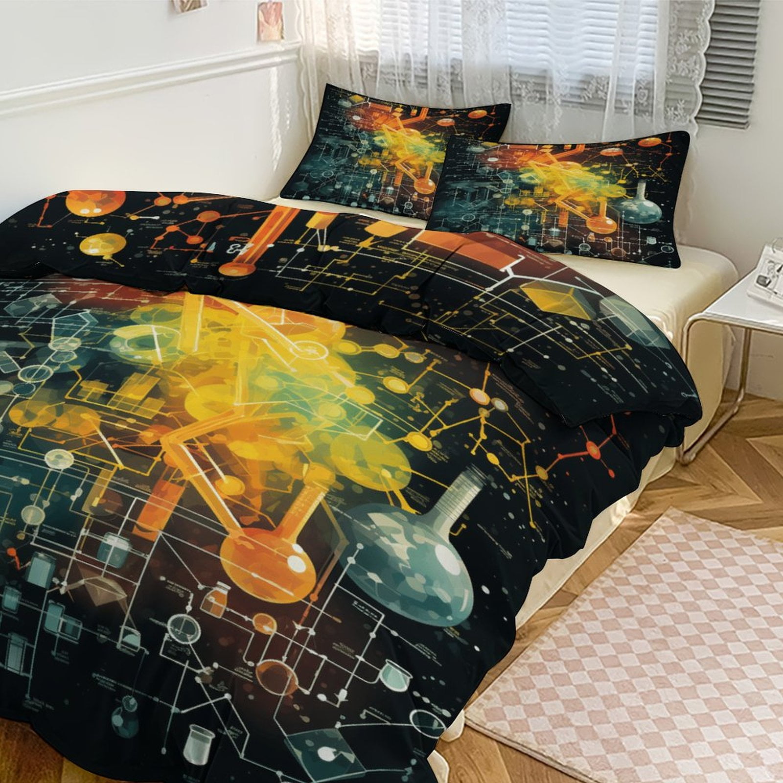 Chemistry Formulas Bedding Set with Zipper Closure for Girls & Boys ...