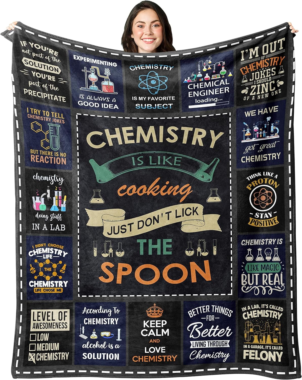 Chemistry Gifts Blanket, Chemistry Teacher Gifts, Gifts for Chemistry ...