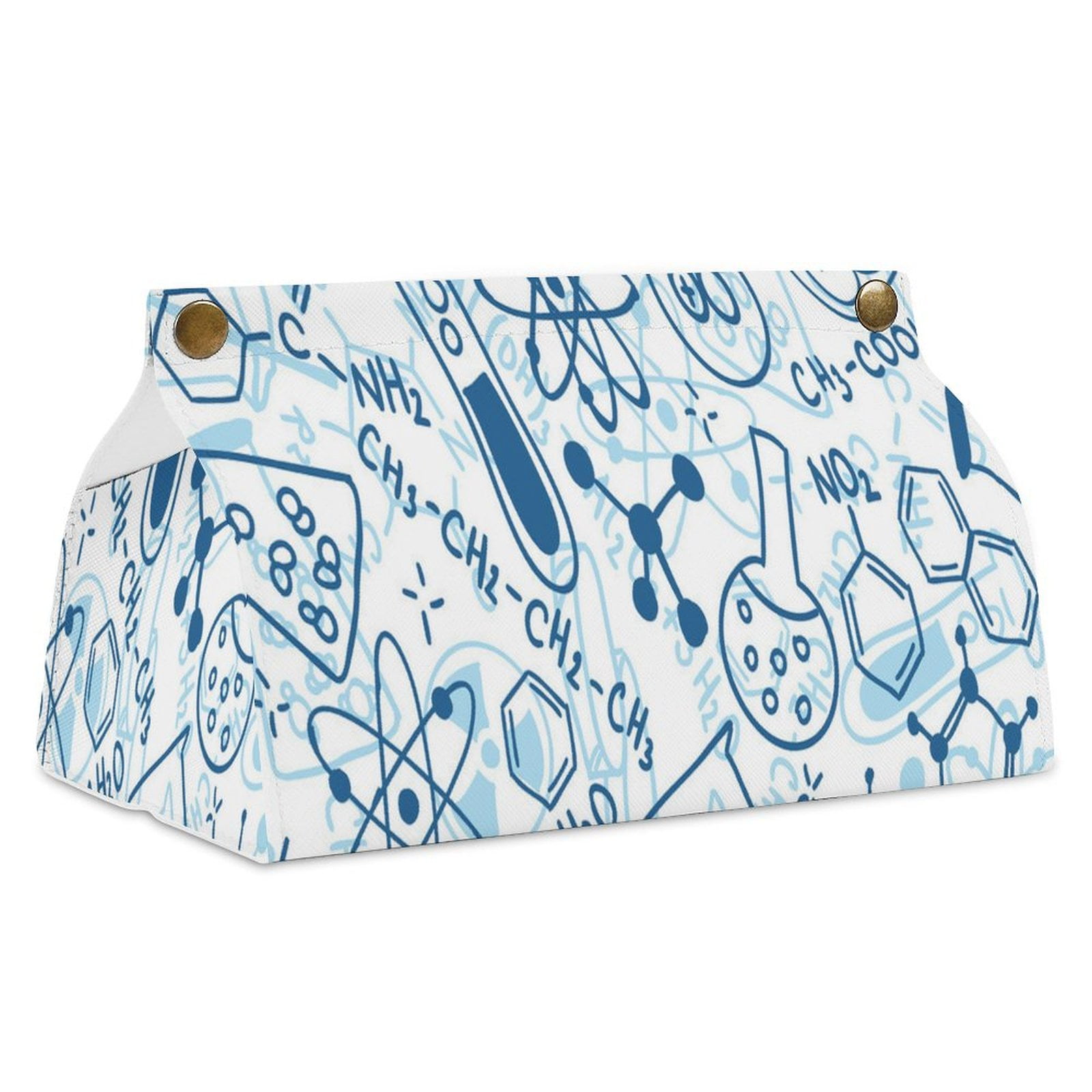Chemistry Hand Drawn Doodles Rectangular PU Leather Tissue Box Paper ...