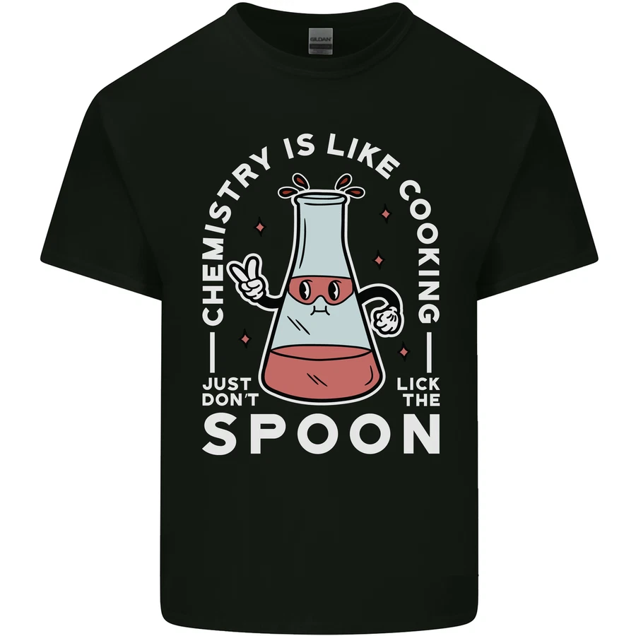 Chemistry Is Like Cooking Funny Science Graphic Design Art Light Cotton ...