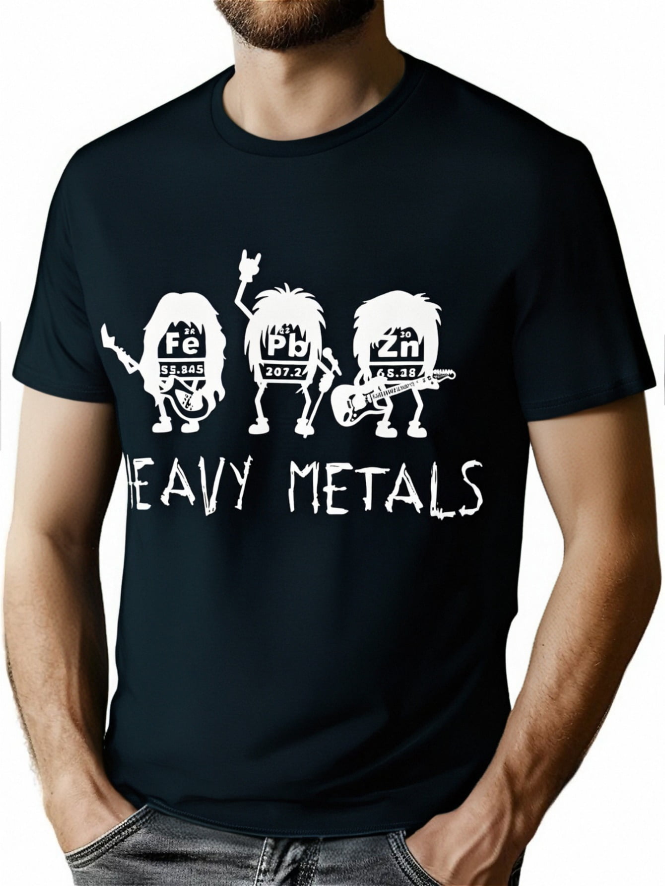 [Chemistry Joke, Casual Tee] Men's "Heavy Metals" Chemistry Joke T ...
