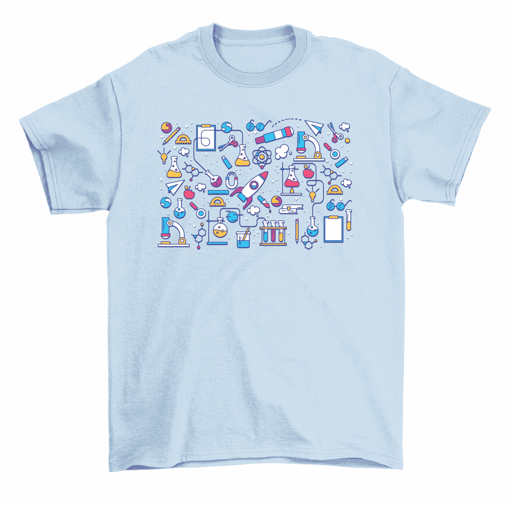 Chemistry Lab Microscope Rocket Science Teacher T-Shirt Men Women ...