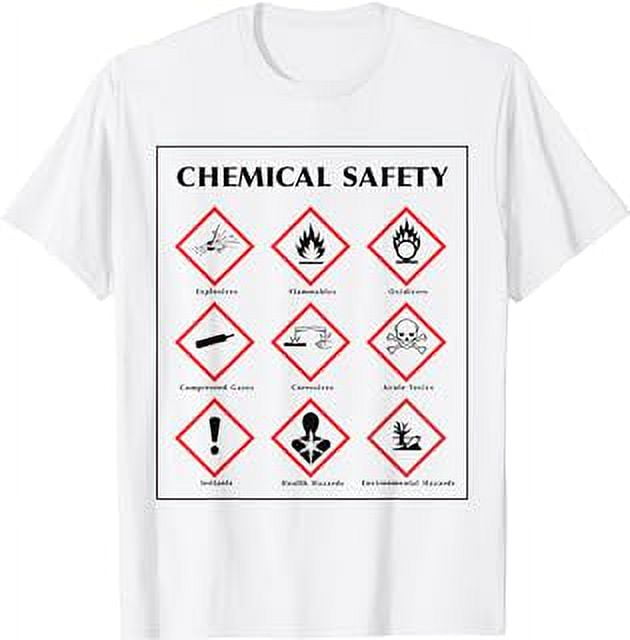 Chemistry Lab Safety Symbols Cheat Sheet T-Shirt - Walmart.com