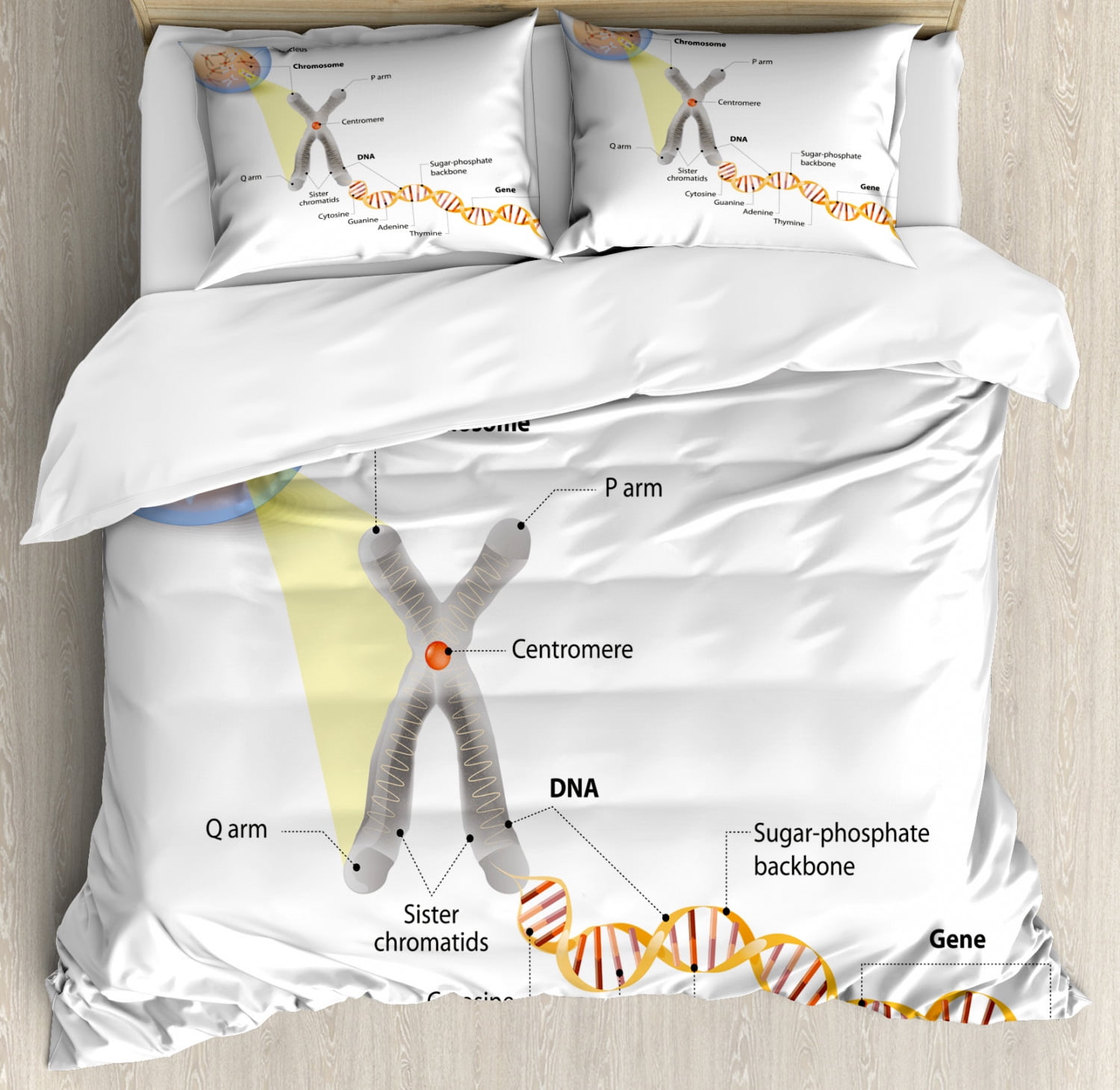 Chemistry Laboratory King Duvet Cover Tube Microscope Graffiti Bedding ...