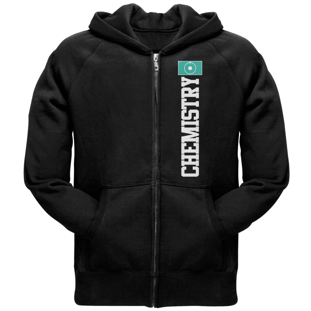 Chemistry Major Chemicist Science Team Mens Full Zip Hoodie Black X-LG ...