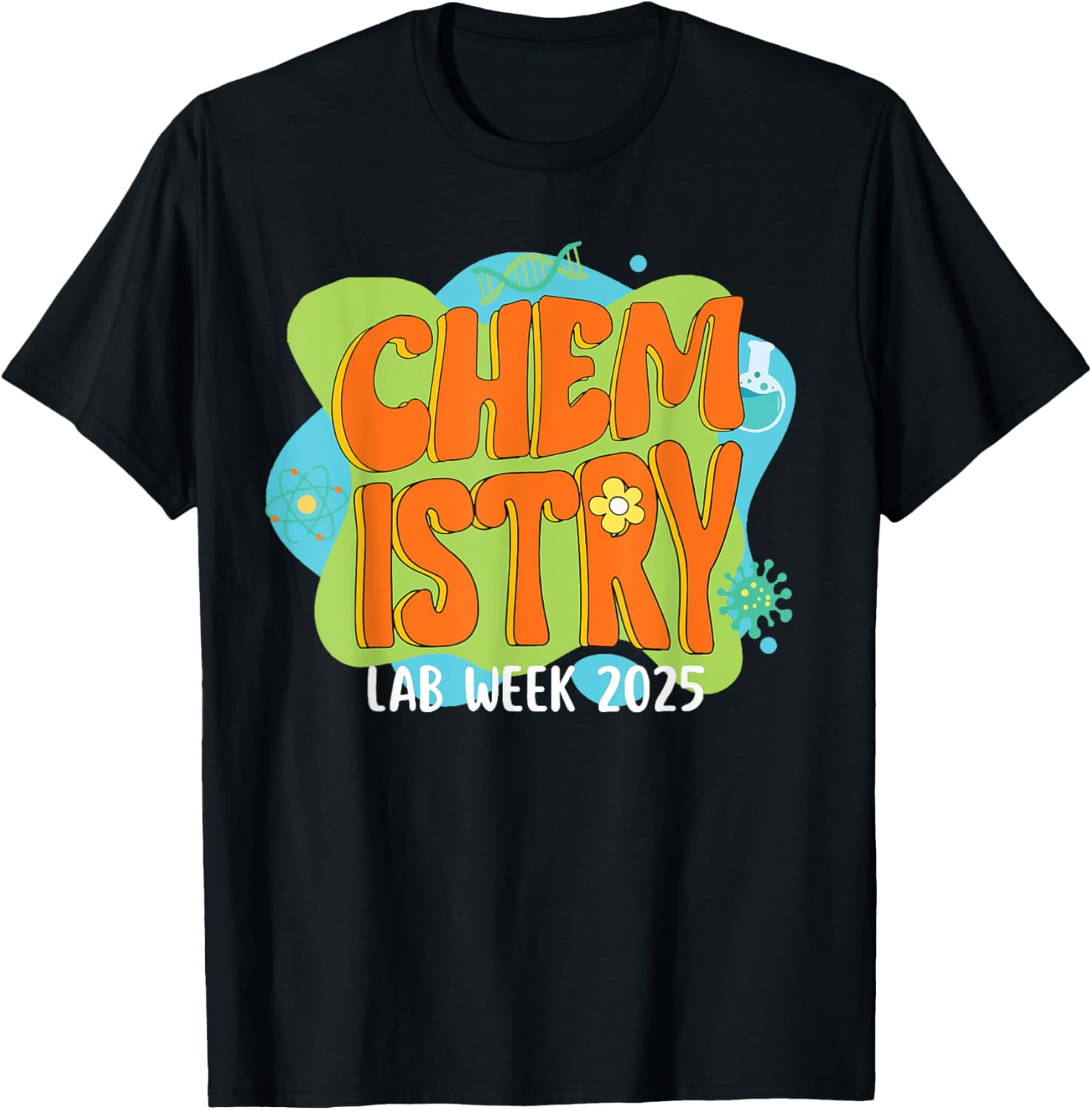 Chemistry Medical Lab Scientist Retro Lab Week Run 2025 T-Shirt Unisex ...