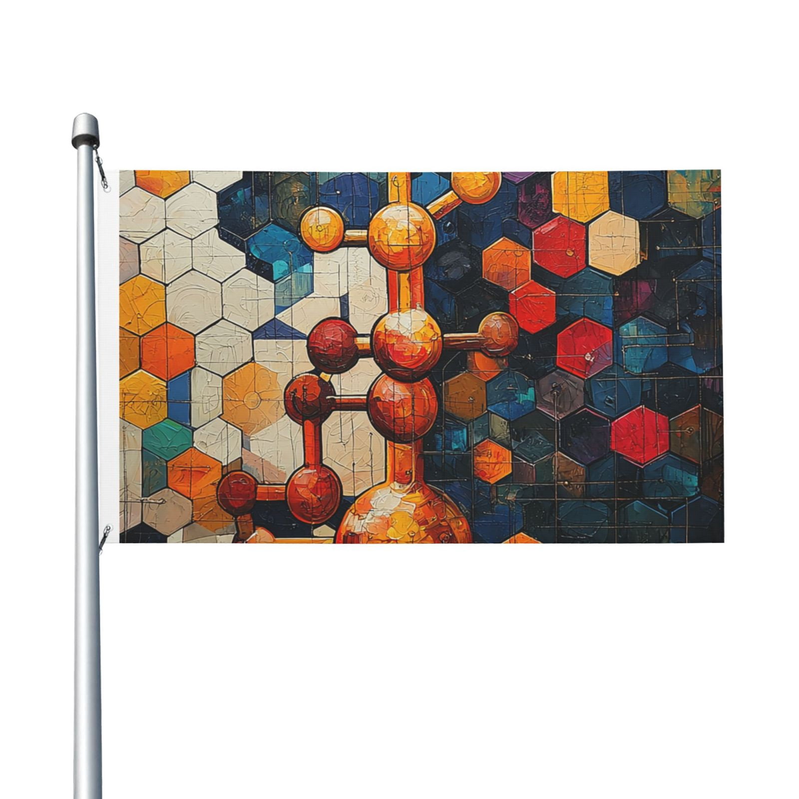 Chemistry Patterns Art Flag 3X5 Ft Garden Yard House Flags Banner Sign ...